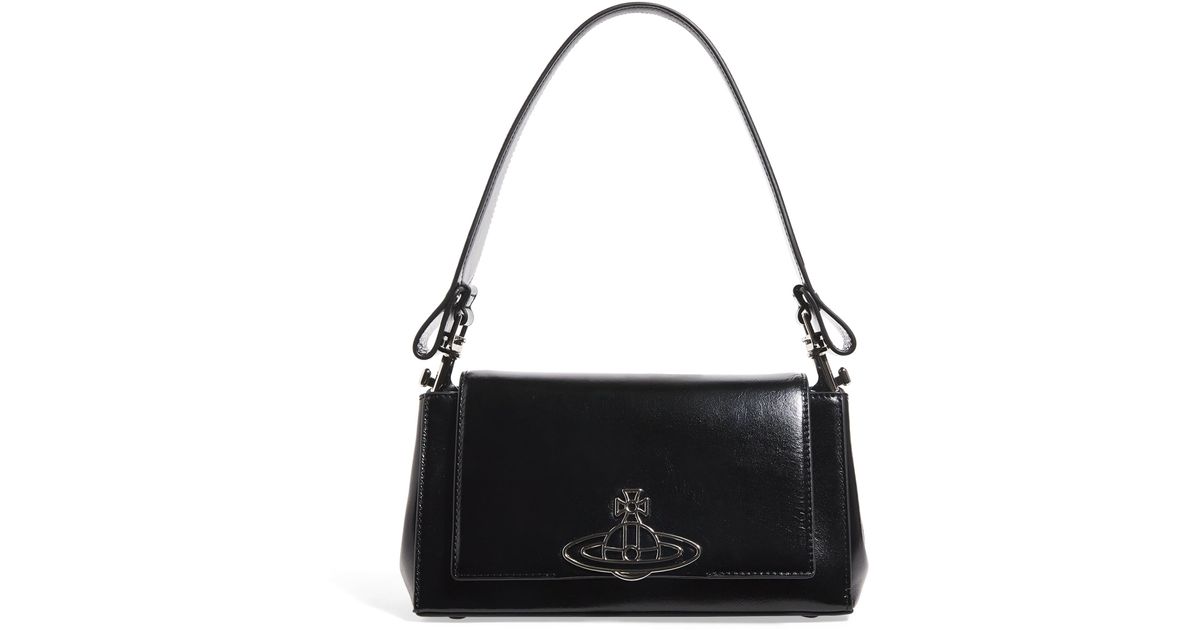 Vivienne Westwood Medium Leather Hazel Top-Handle Bag in Black | Lyst