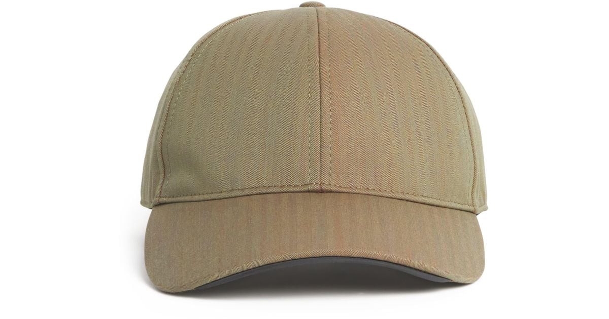 Sease Wool-Blend Iridescent Baseball Cap in Natural for Men | Lyst