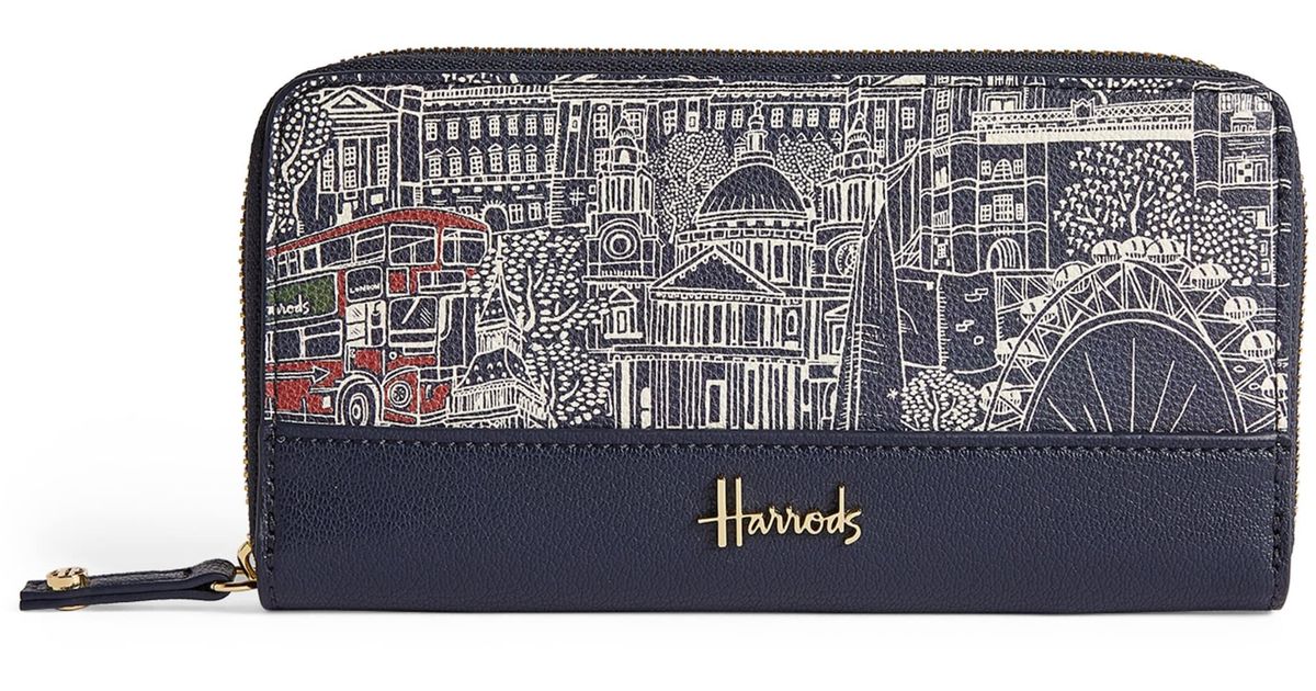 Harrods Landmarks Wallet in Grey | Lyst UK