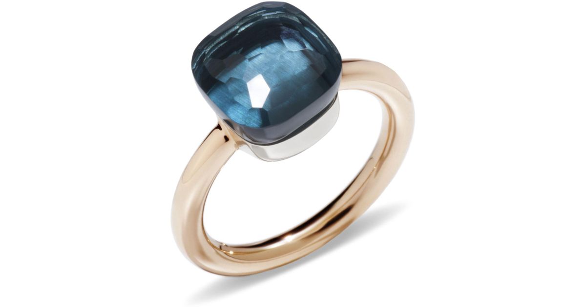 Pomellato Nudo London Blue Topaz Classic Ring in Gold (Metallic) - Lyst Pomellato Nudo London Blue Topaz Classic Ring in Gold (Metallic) - Lyst