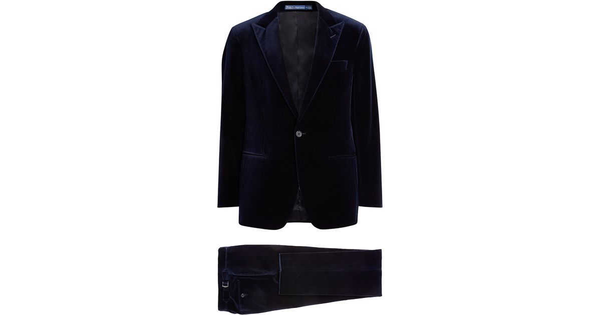 Polo Ralph Lauren Cotton Velvet Blazer in Blue for Men | Lyst