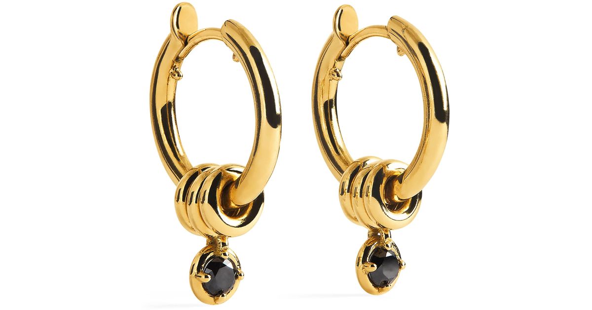 Spinelli Kilcollin And Diamond Zahra Hoop Earrings in Metallic | Lyst UK