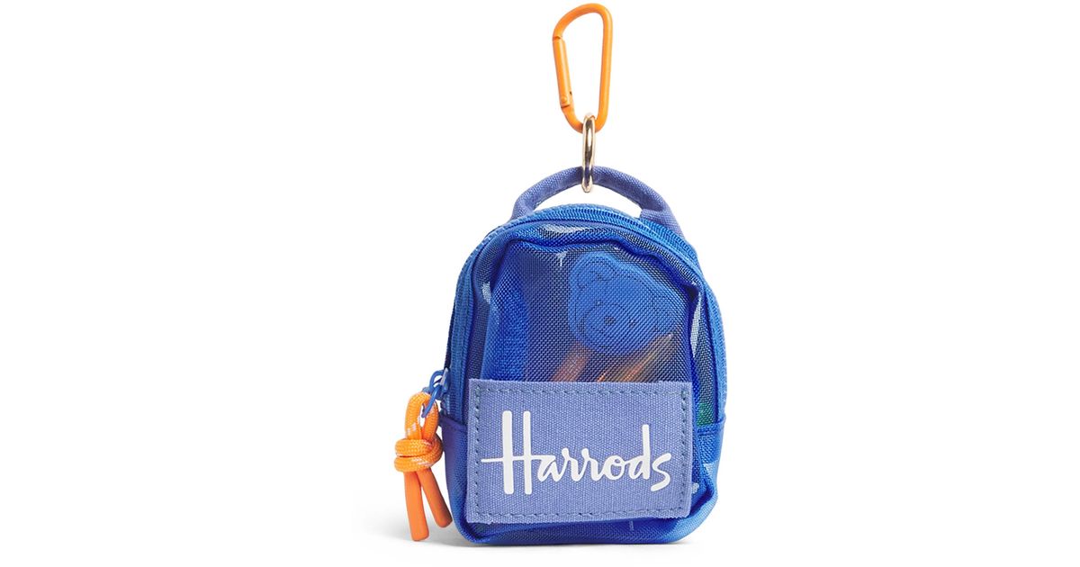Harrods Logo Backpack Keyring in Blue | Lyst