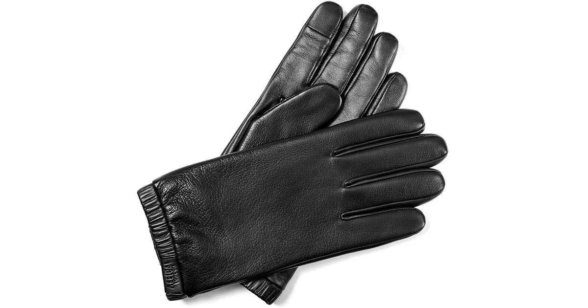 Aspinal of London Nappa Leather Gloves in Black for Men | Lyst