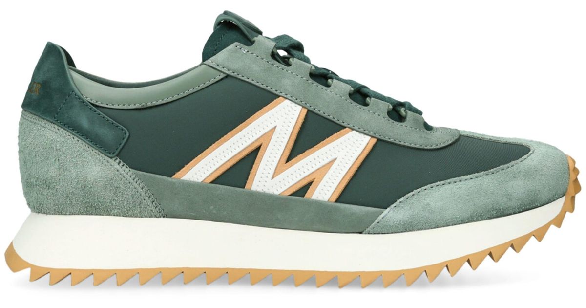 Moncler Pacey 2 Low-Top Sneakers in Green for Men | Lyst UK