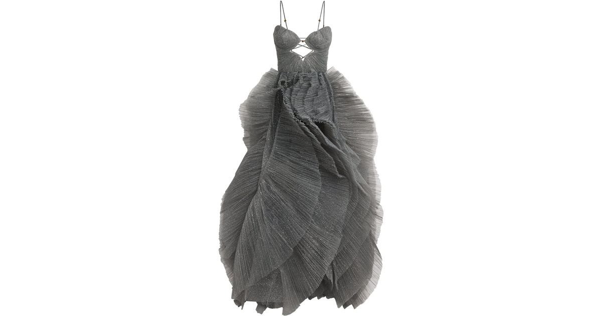 Maria Lucia Hohan Sureya Gown in Gray | Lyst