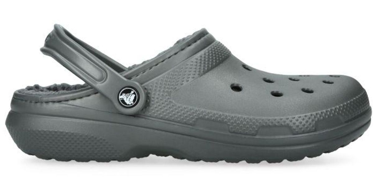Crocs™ Classic Lined Clogs in Gray for Men | Lyst