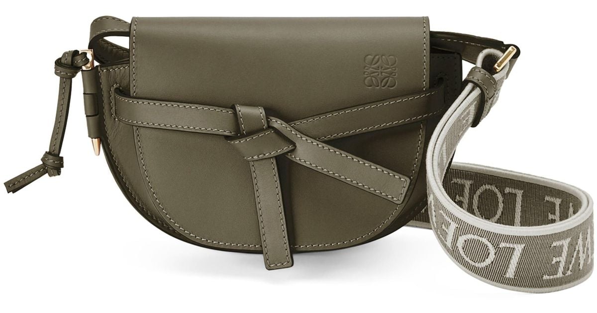 Loewe Mini Gate Dual Bag in Gray | Lyst