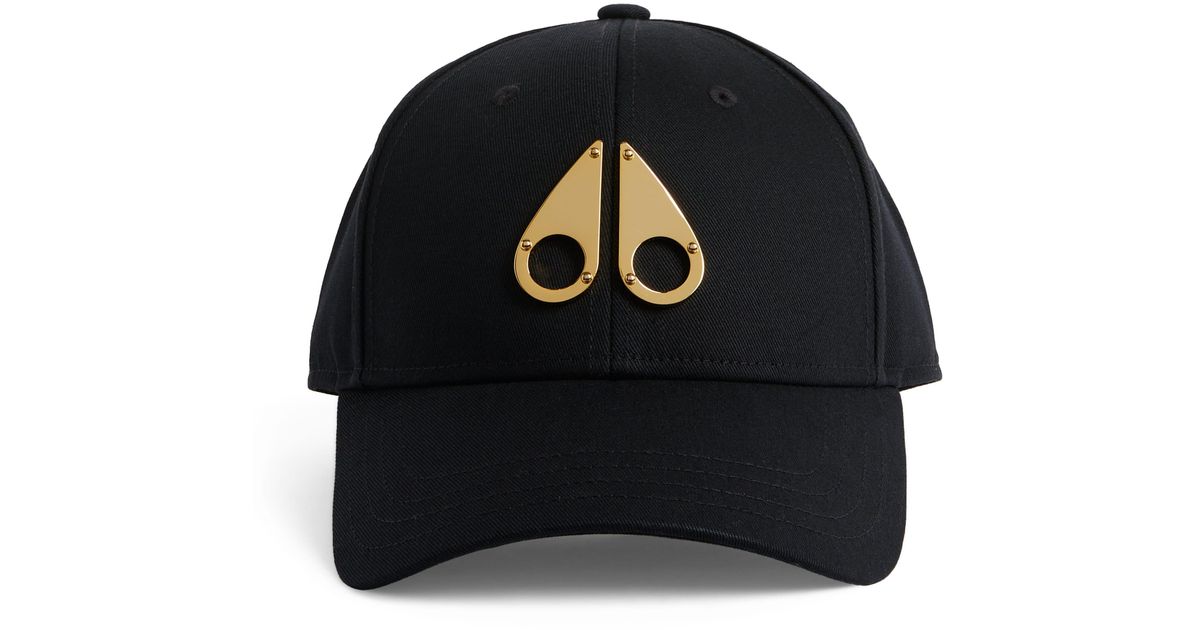 Moose Knuckles Icon Logo Baseball Cap in Black for Men | Lyst