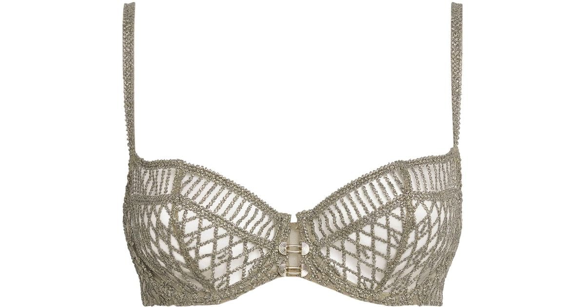 Aubade Stardust Dream Half-Cup Bra in Gray | Lyst