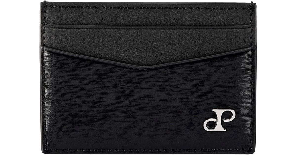 Wolf Vegan Leather Philipp Card Case in Black for Men | Lyst