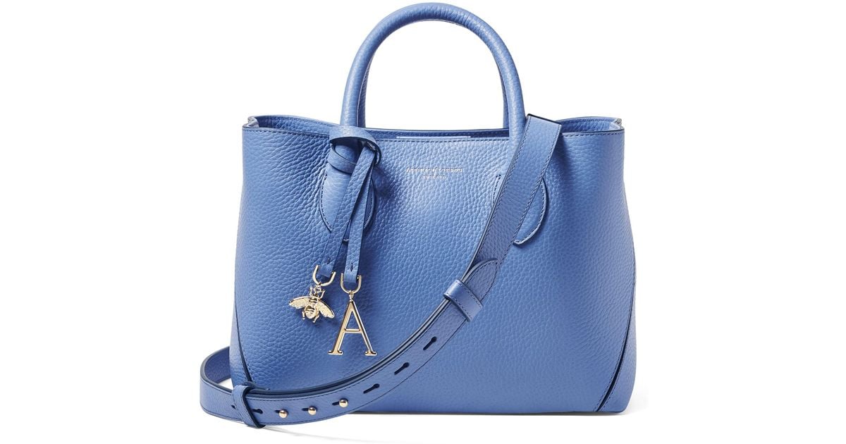 Aspinal of London Medium London Tote Bag in Blue | Lyst