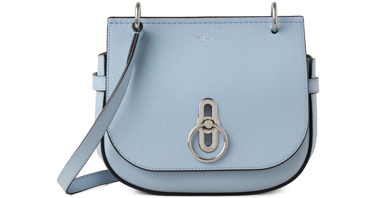Mulberry Small Leather Amberley Satchel in Blue | Lyst