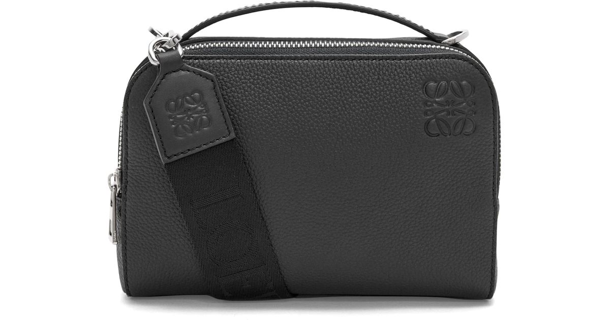 Loewe Mini Leather Camera Cross-Body Bag in Black for Men | Lyst