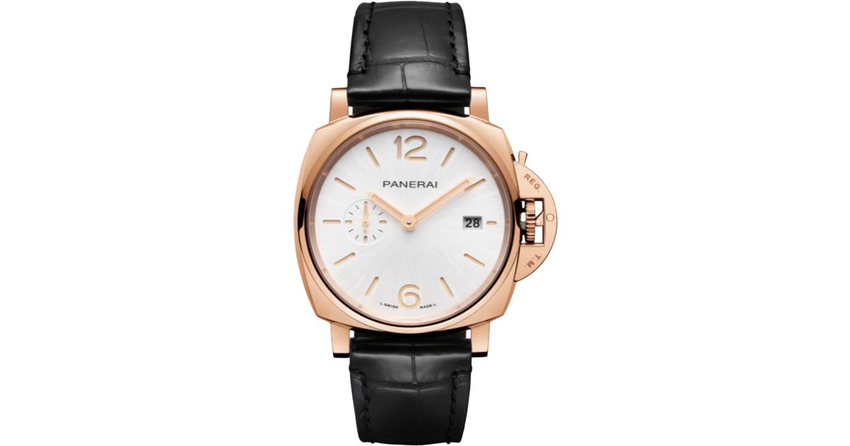 Panerai Rose Luminor Due Watch in Grey for Men | Lyst UK
