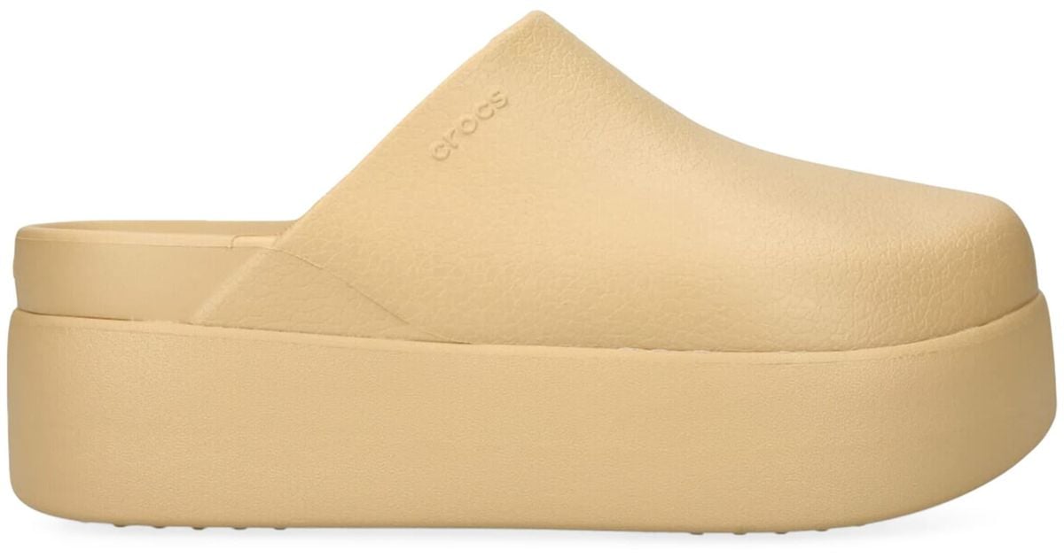 Crocs™ Platform Dylan Clogs in Natural | Lyst