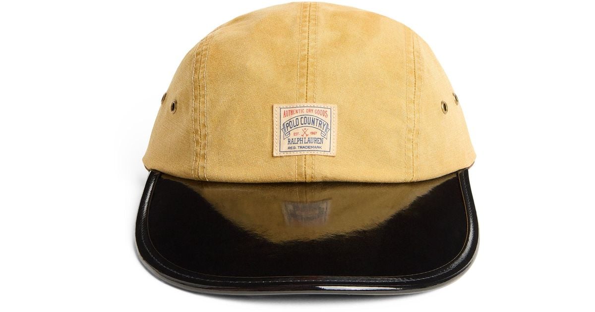 Polo Ralph Lauren Canvas Long Bill Cap in Brown for Men | Lyst