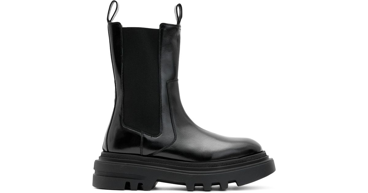 AllSaints Leather Alex Chelsea Boots in Black | Lyst