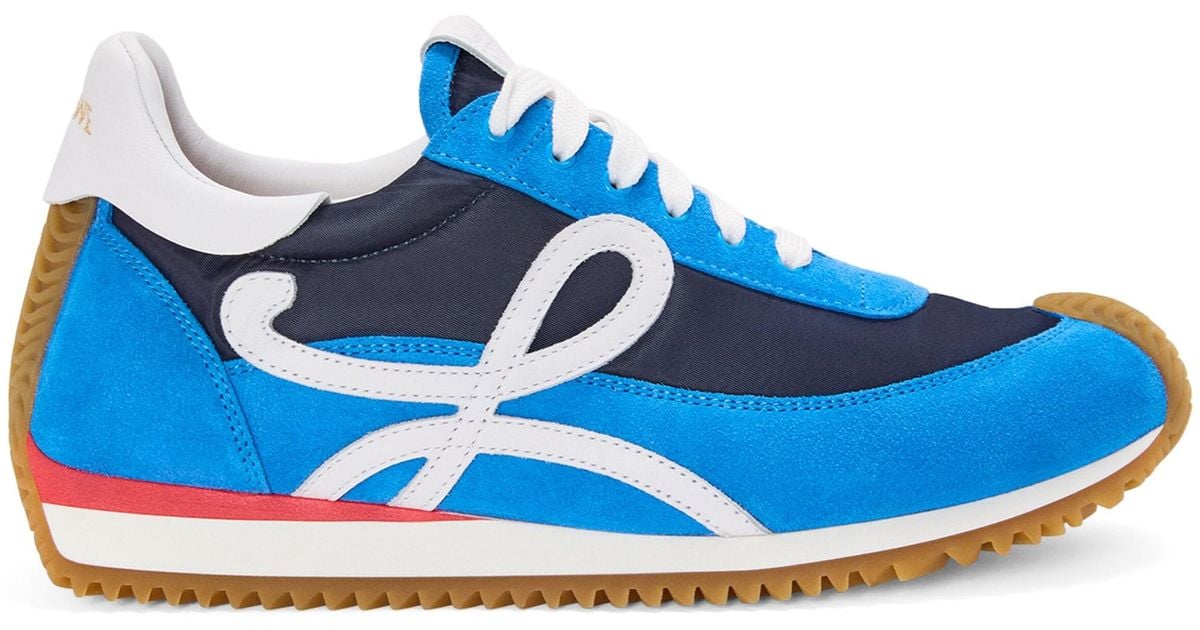 Loewe Calfskin Flow Runner Sneakers in Blue for Men | Lyst UK