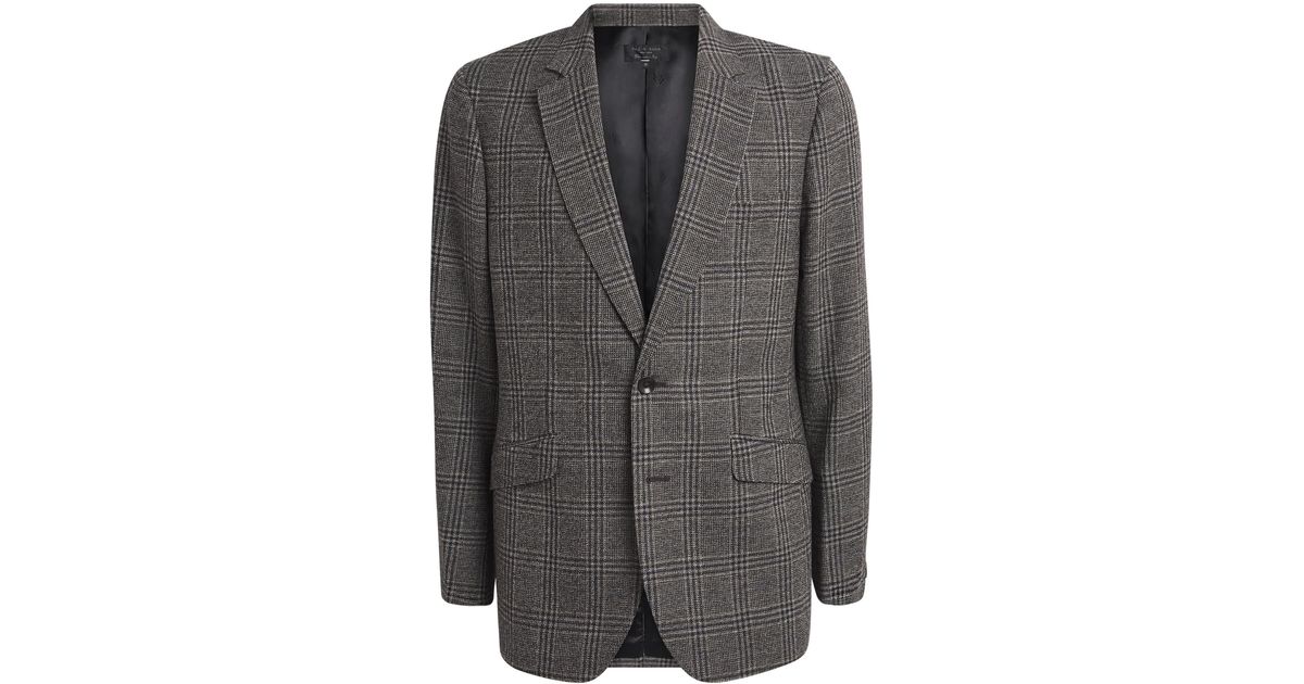 Rag & Bone Wool Plaid Blazer in Grey for Men | Lyst UK
