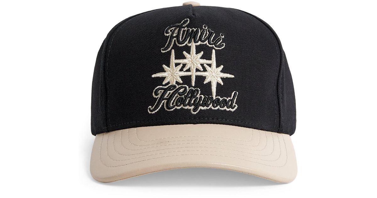 Amiri Three Star Varsity Baseball Hat in Black for Men | Lyst UK
