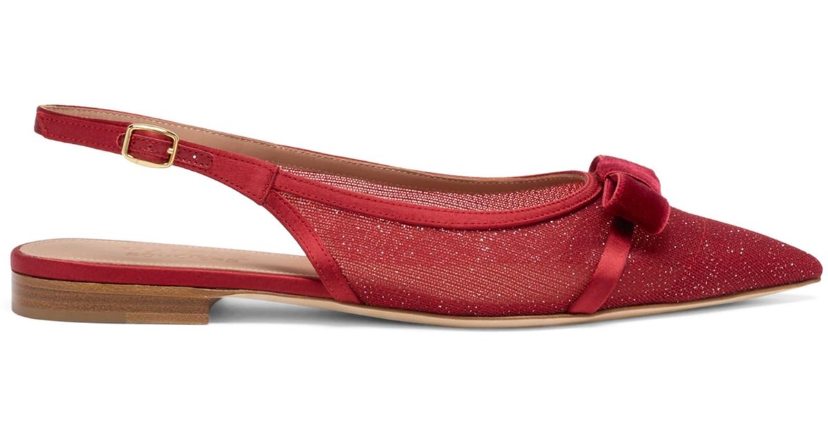Malone Souliers Glittered Jama Slingback Flats | Lyst UK