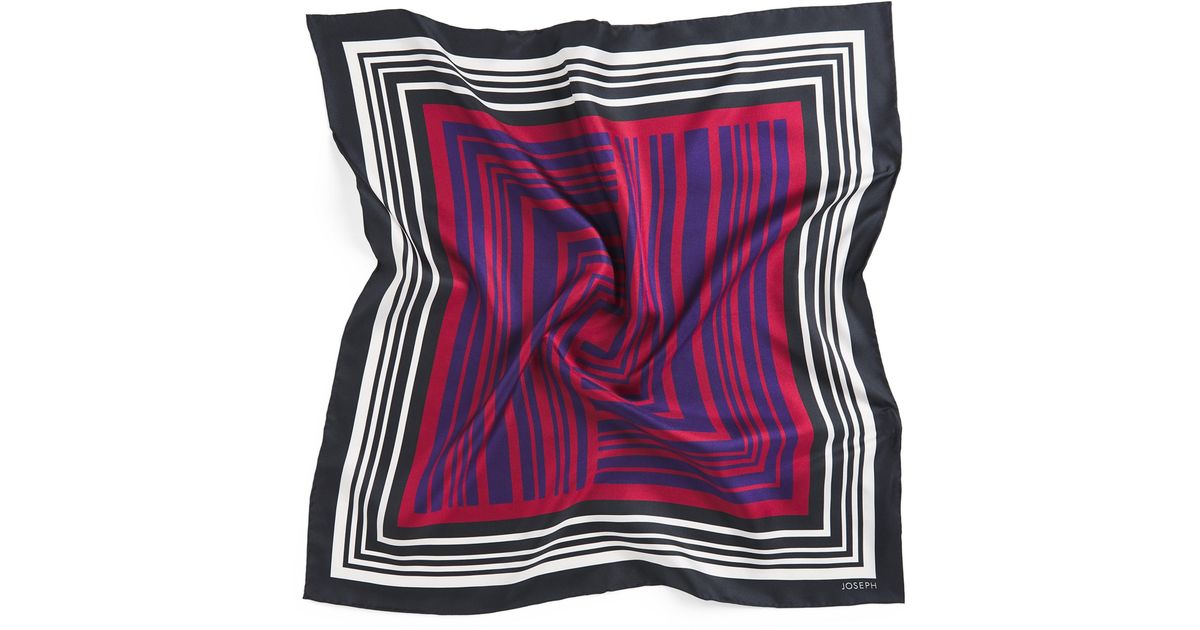 JOSEPH Silk Chilie Scarf in Red | Lyst