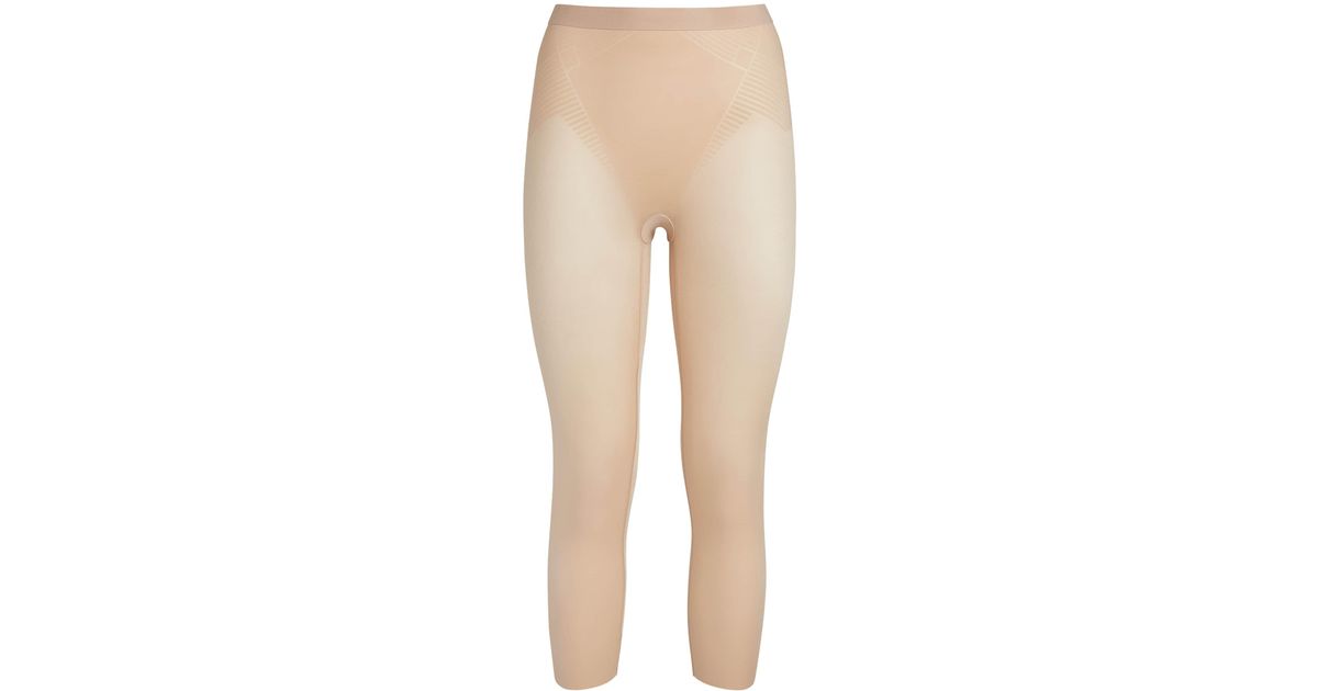 Spanx Shape Invisible Capri Pants in Natural | Lyst