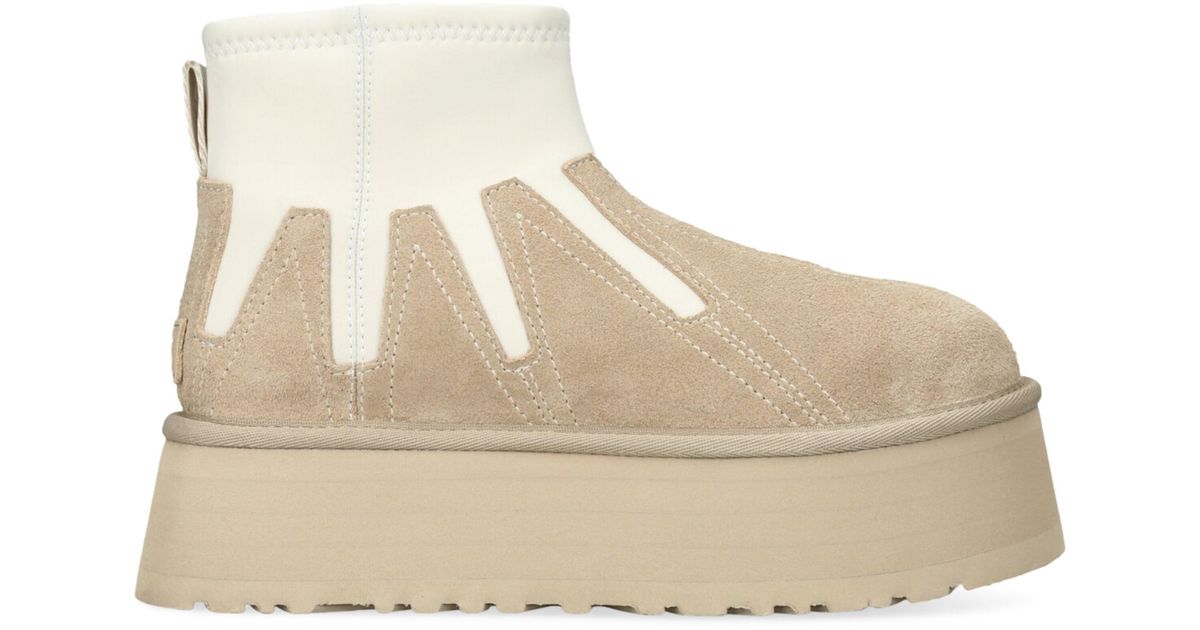 UGG Classic Mini Dipper Platform Boots 60 in Natural | Lyst