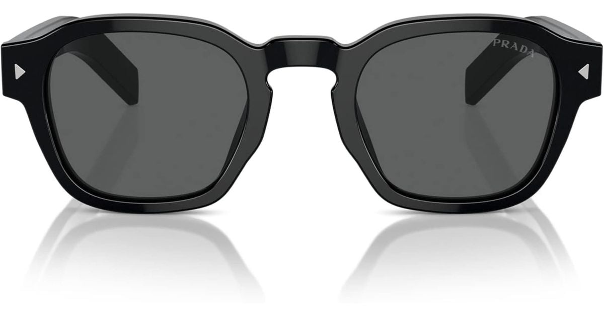 Prada Acetate Pr A16S Sunglasses in Black for Men | Lyst UK