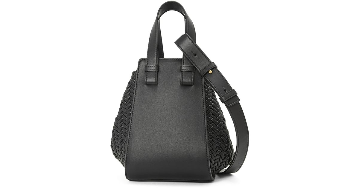 Loewe Leather Hammock Top-Handle Bag in Black | Lyst