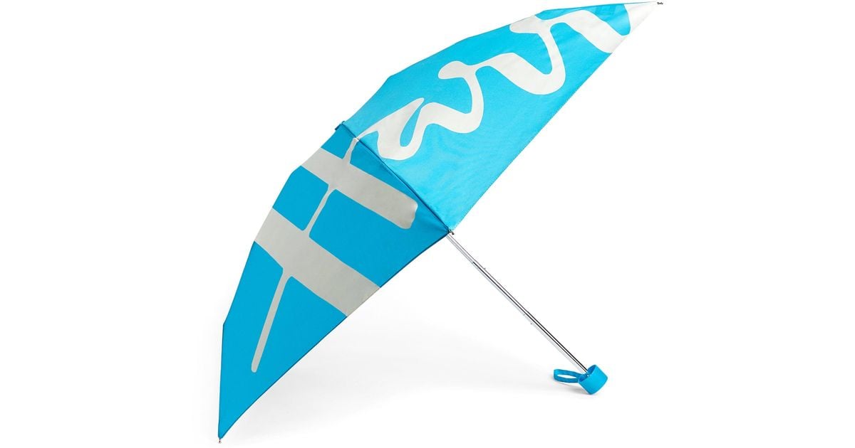 Harrods Logo Umbrella in Blue | Lyst