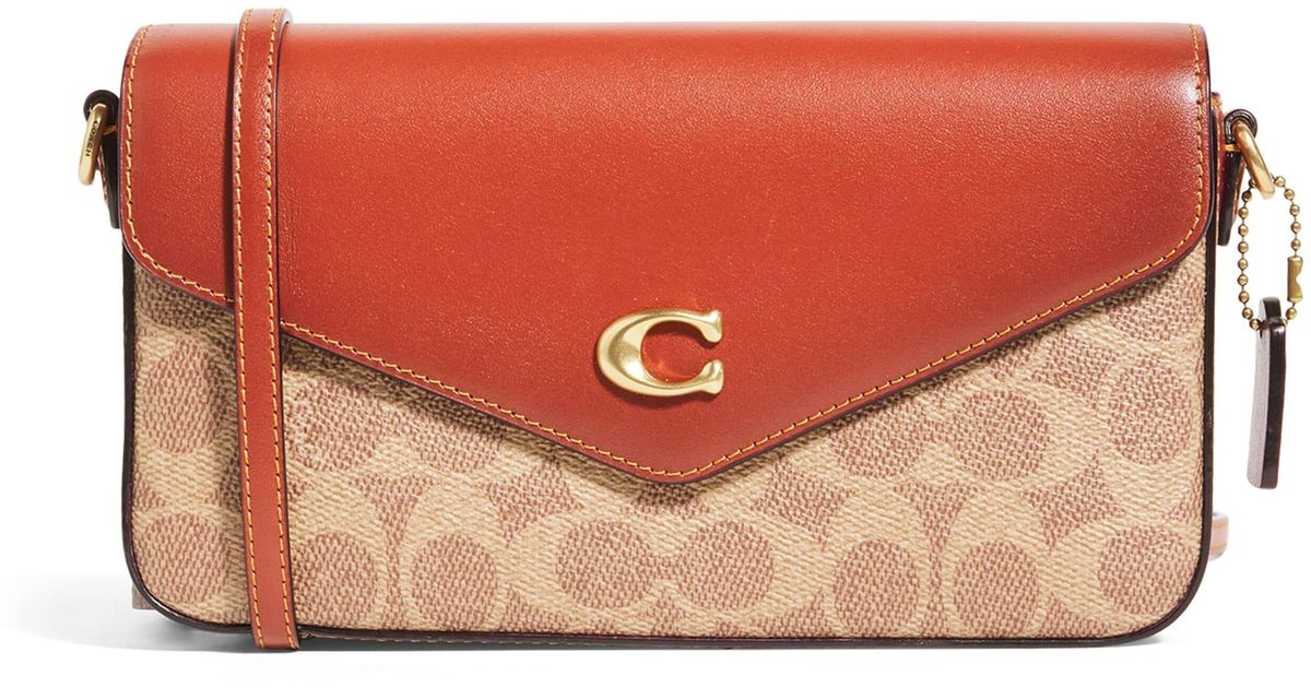COACH Canvas Wyn Cross-Body Bag in Red | Lyst