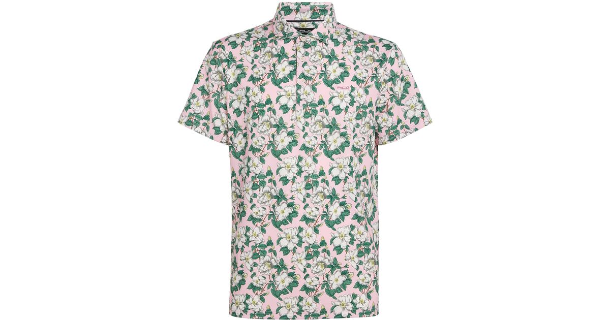 Ralph Lauren Floral Airflow Polo Shirt in White for Men | Lyst UK