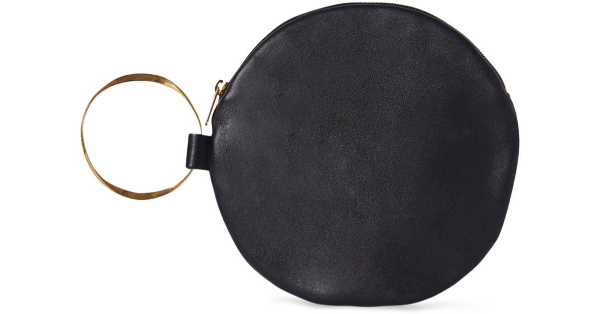 The Row Bracelet Round Clutch Bag in Black | Lyst