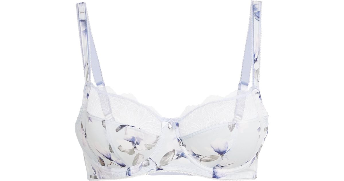Fantasie Lace-Trim Floral Lucia Balconette Bra in White | Lyst