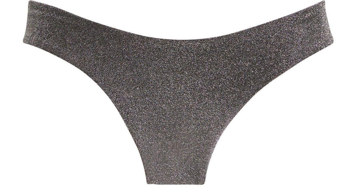 Form And Fold The 90s Staple Bikini Bottoms In Grey Lyst Uk