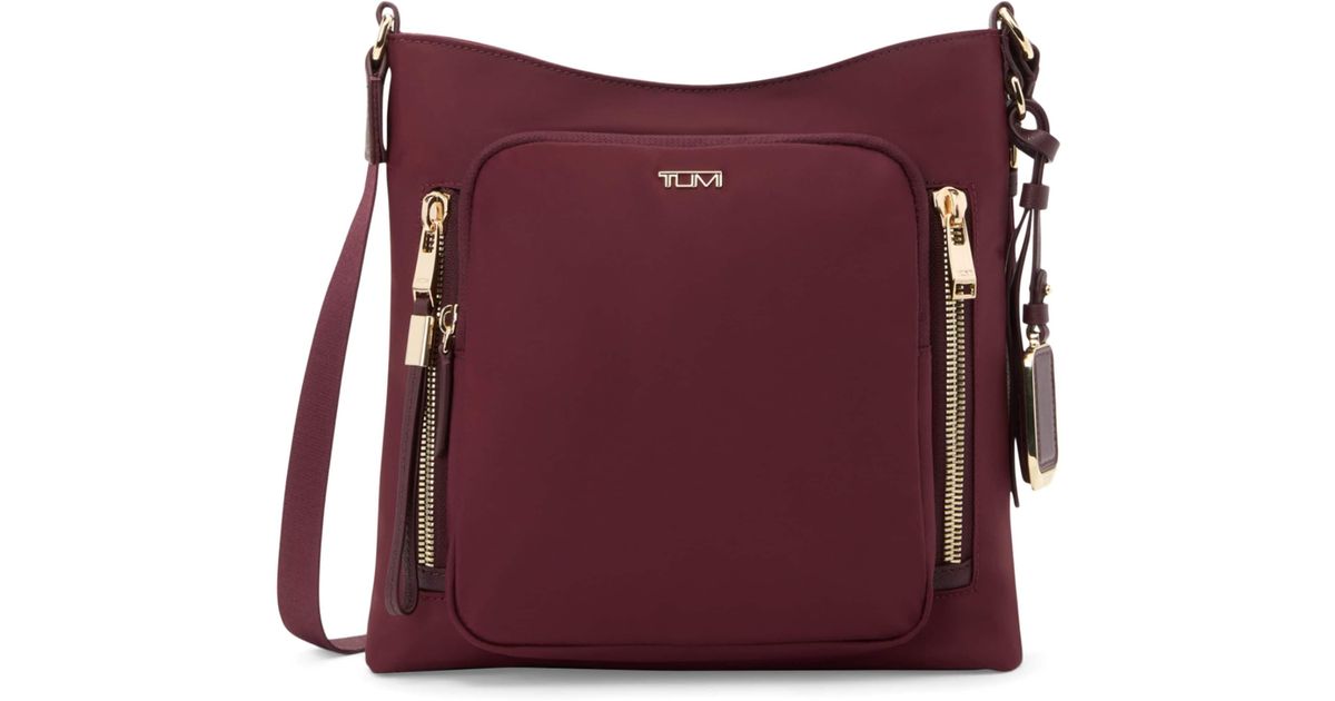 Tumi Nylon Voyageur Tyler Cross-Body Bag in Purple | Lyst