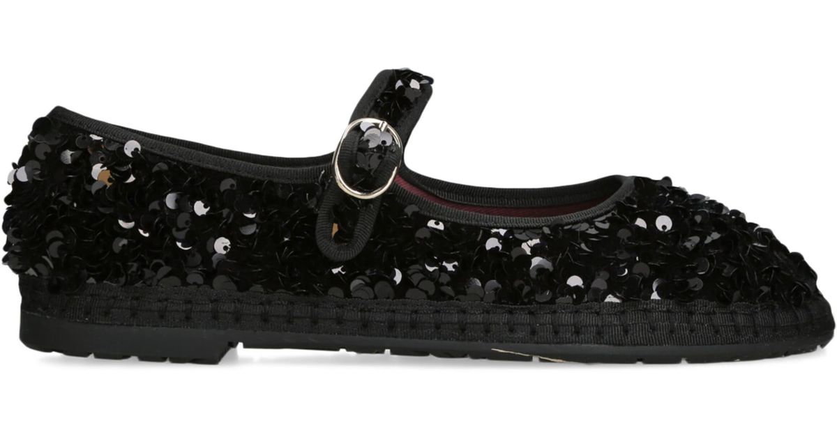 Flabelus The Little Prince Mary Jane Flats in Black | Lyst