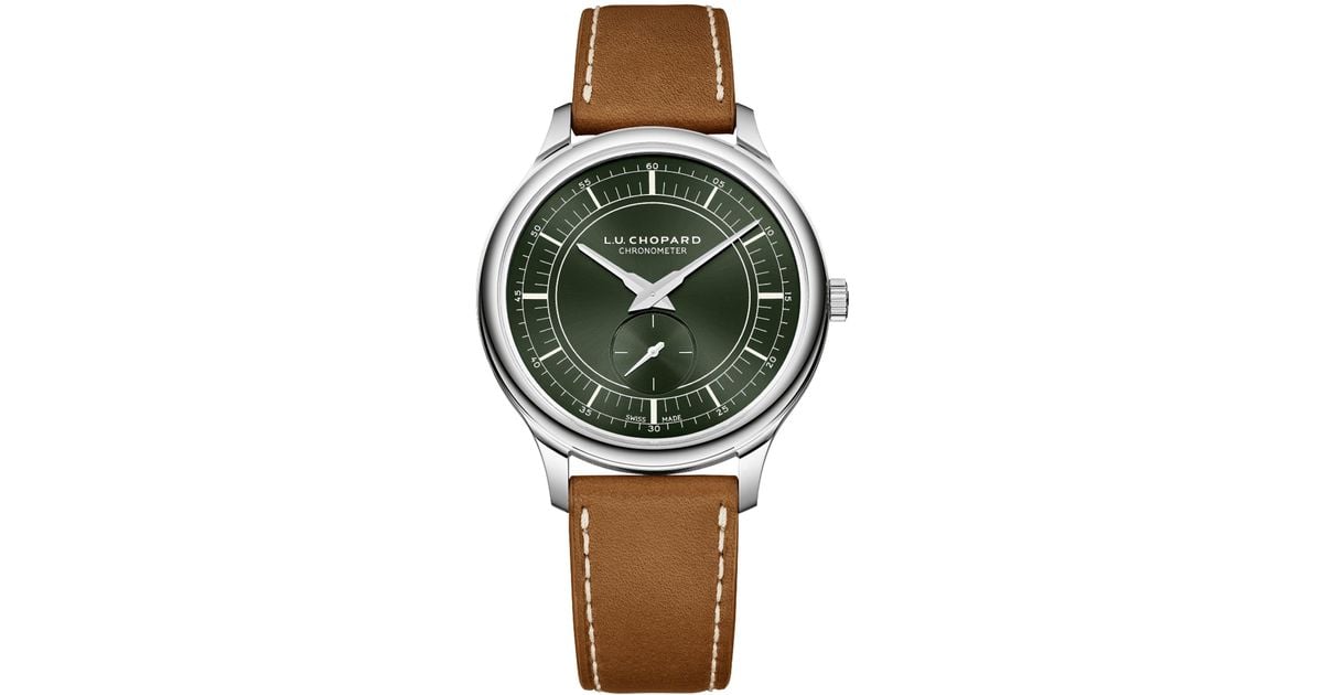 Chopard Lucent Steel L.U.C Xps Chronograph Watch in Green for Men | Lyst UK