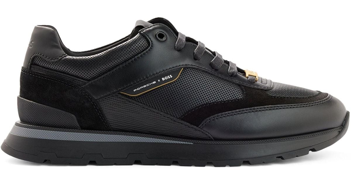 BOSS X Porsche Leather Perforated Sneakers in Black for Men | Lyst BOSS X Porsche Leather Perforated Sneakers in Black for Men | Lyst