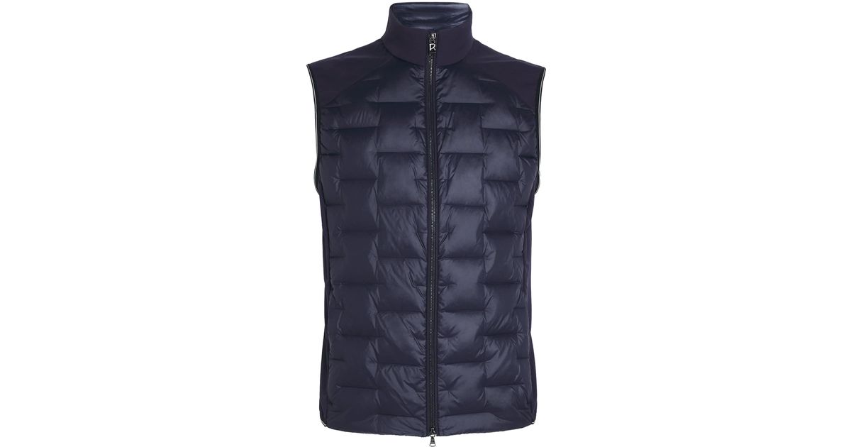 Bogner Down Quilted Dallin Gilet in Blue for Men | Lyst