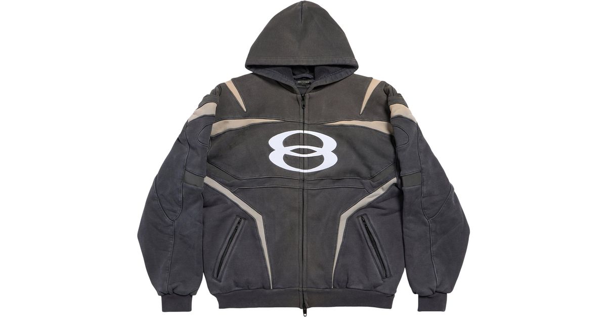 Balenciaga Sports Unity Icon Oversized Hoodie in Gray for Men | Lyst