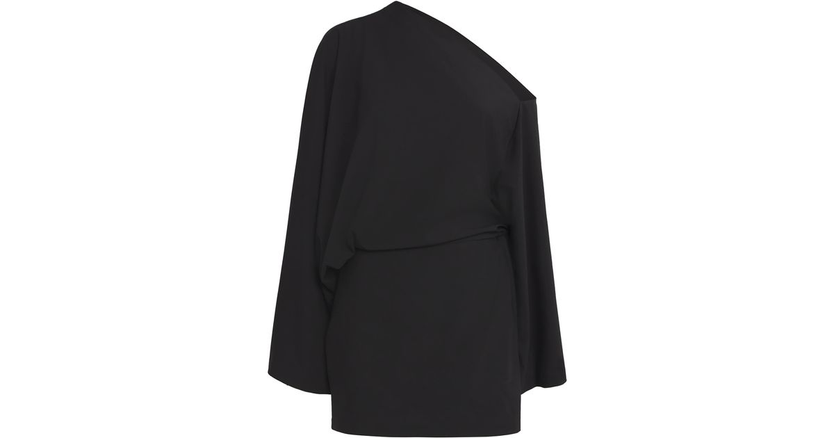 Camilla & Marc Asymmetric Elliot Mini Dress in Black | Lyst