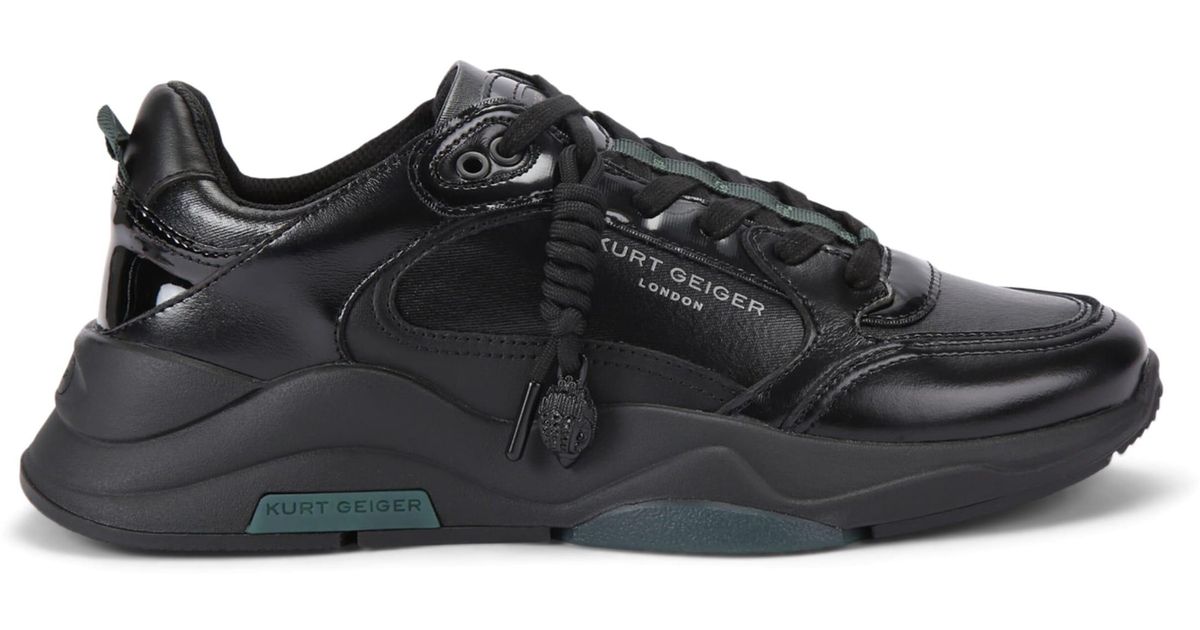 Kurt Geiger Leather Royston Sneakers in Black for Men | Lyst