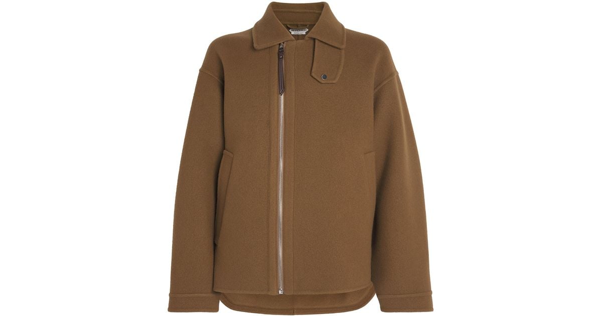 JW Anderson Double-Faced Wool-Cashmere Fireman Coat in Brown for Men ...