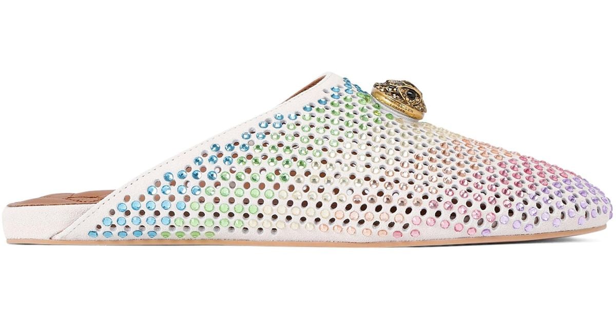 Kurt Geiger Chelsea Sliders in White | Lyst