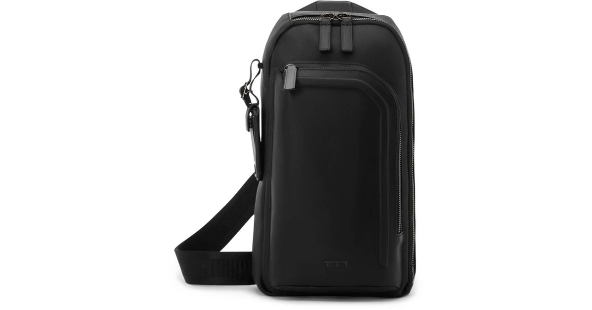 Tumi Leather Harrison Cross-Body Bag in Black for Men | Lyst