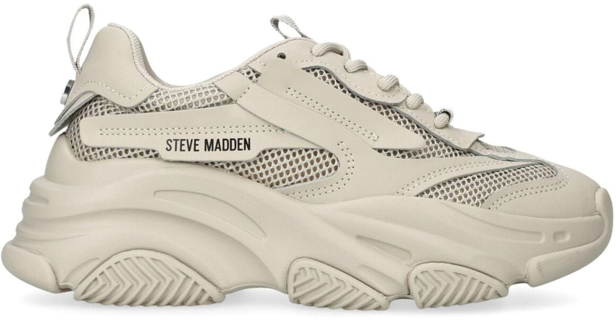 Steve Madden Possession Sneakers in Natural | Lyst