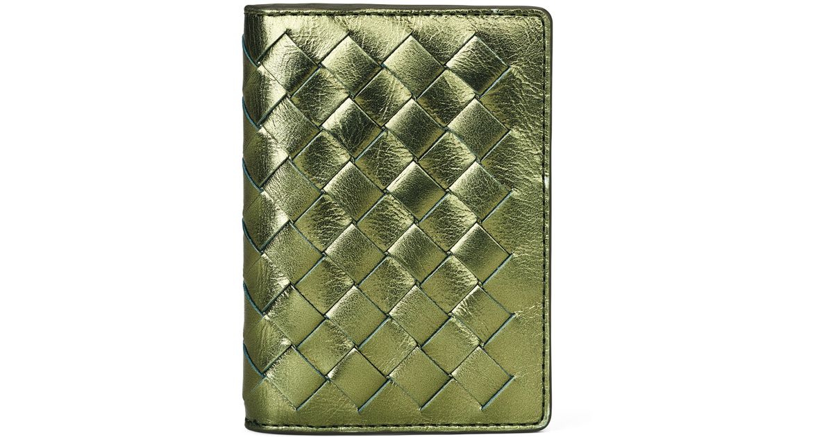 Aspinal of London Leather Double Fold Card Holder in Green | Lyst